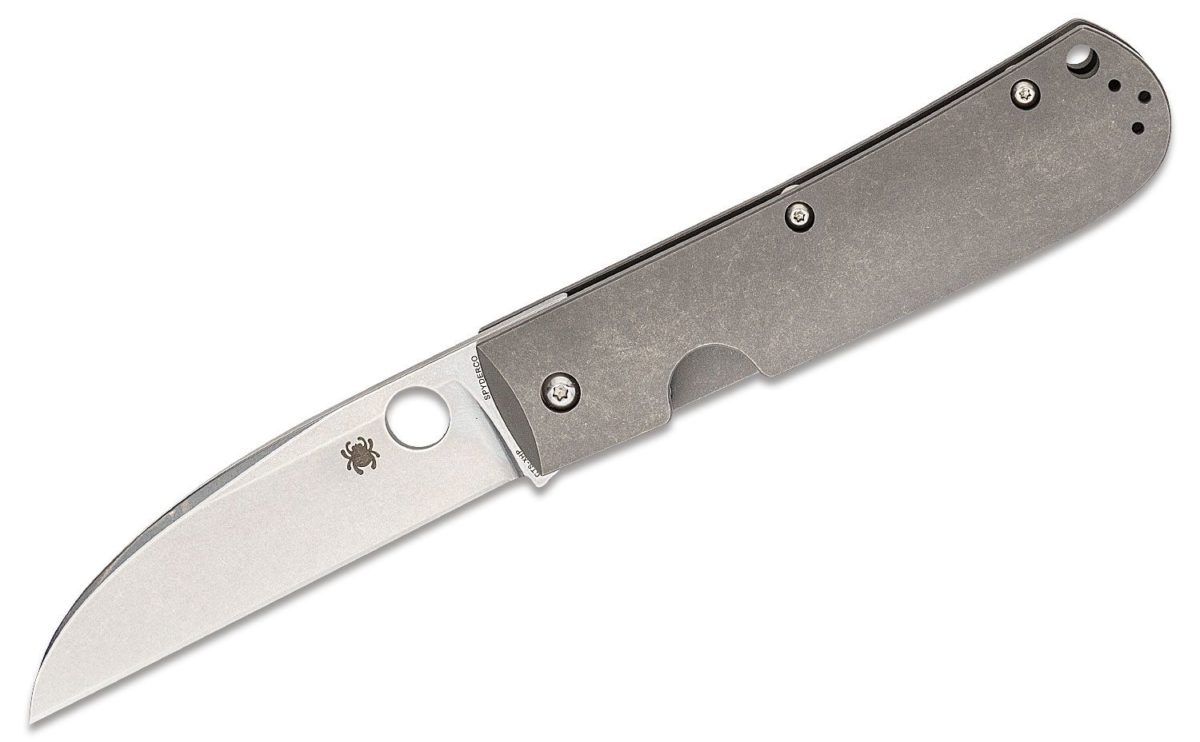 Spyderco Titanium Slysz SwayBack Folding Knife - Red Hill Cutlery