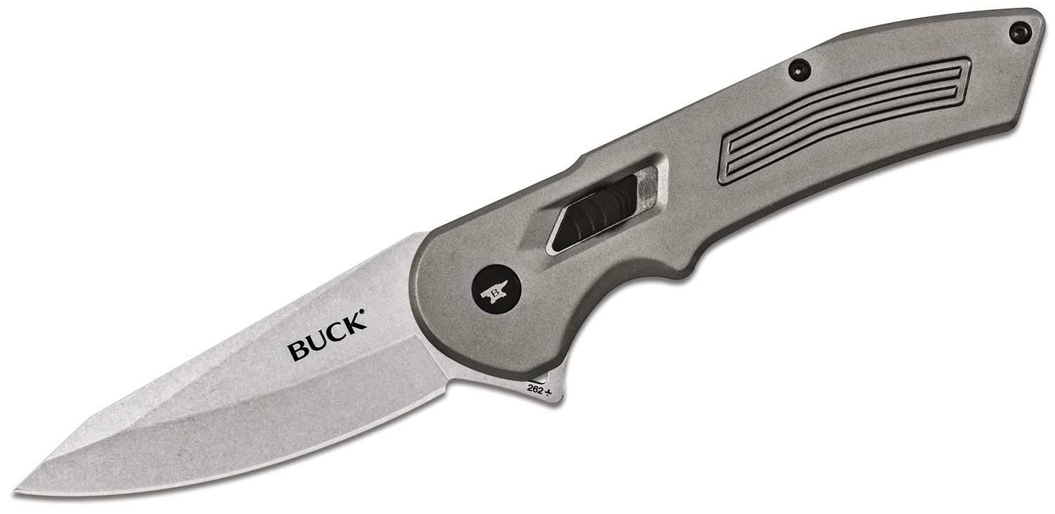 Buck Grey 262 Hexam Assisted Flipper - Red Hill Cutlery