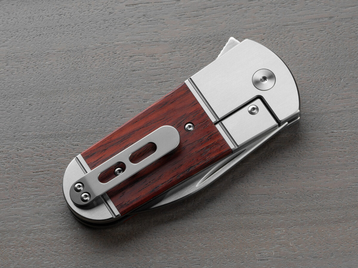 Finch Cocobolo Wood Buffalo Tooth Flipper | Red Hill Cutlery