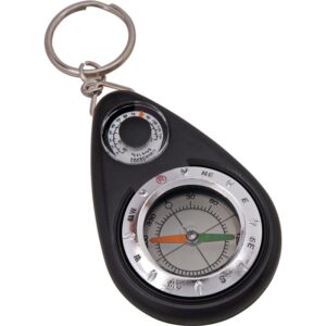 Key Chain Compass Thermometer | Red Hill Cutlery