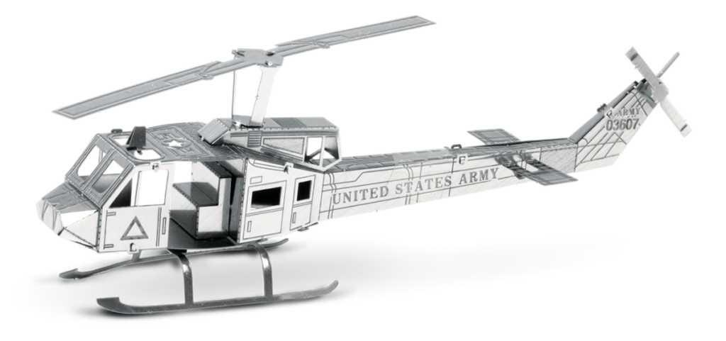 Huey UH-1 Helicopter Metal Works Model Kit | Red Hill Cutlery