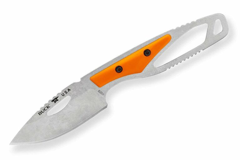 Buck Orange GFN Skeletonized PakLite Hide | Red Hill Cutlery