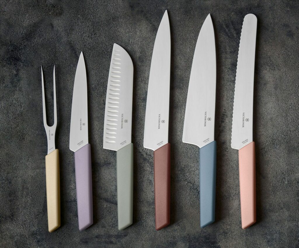 Victorinox Swiss Modern Multi-Colored 7-Piece Knife Block Set | Red ...