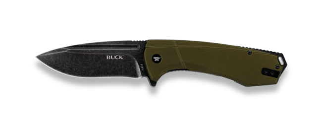 Buck Black and Green Aluminum Ruckus Flipper | Red Hill Cutlery