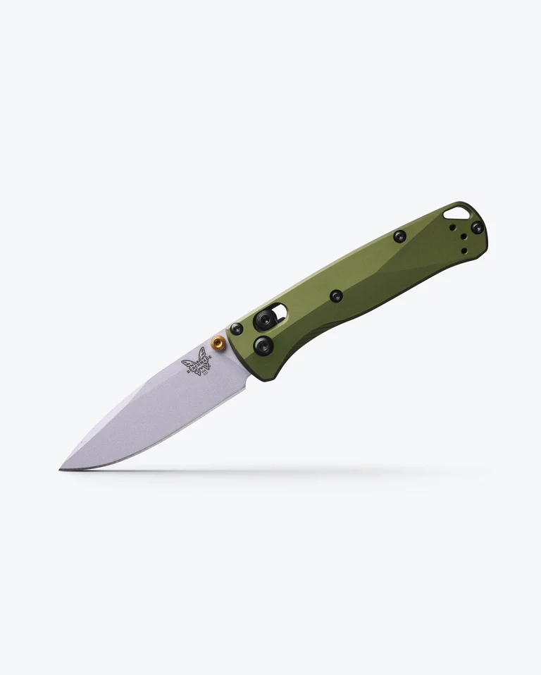 Benchmade Woodland Green Aluminum Mini Bugout | Red Hill Cutlery