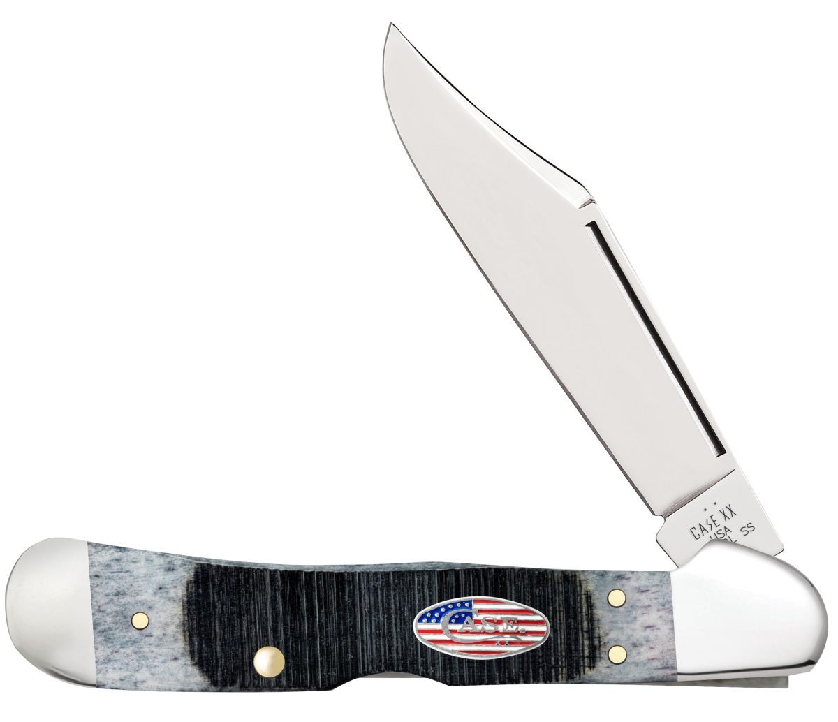 Case Sawcut Jig Gray Bone Copperlock | Red Hill Cutlery