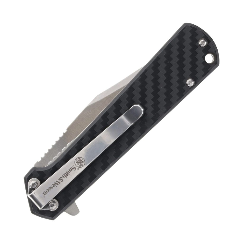 Smith & Wesson Carbon Fiber Folding Knife & Wallet Combo | Red Hill Cutlery