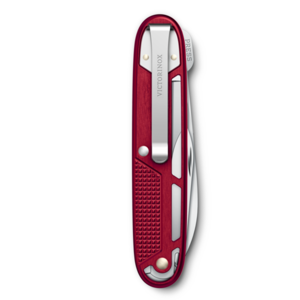 Victorinox Swiss Army Red Skeletonized Alox Synergy X Liner Lock | Red ...