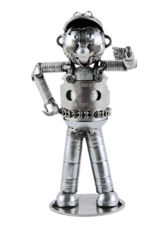 Recycled Metal Art - Mario | Red Hill Cutlery